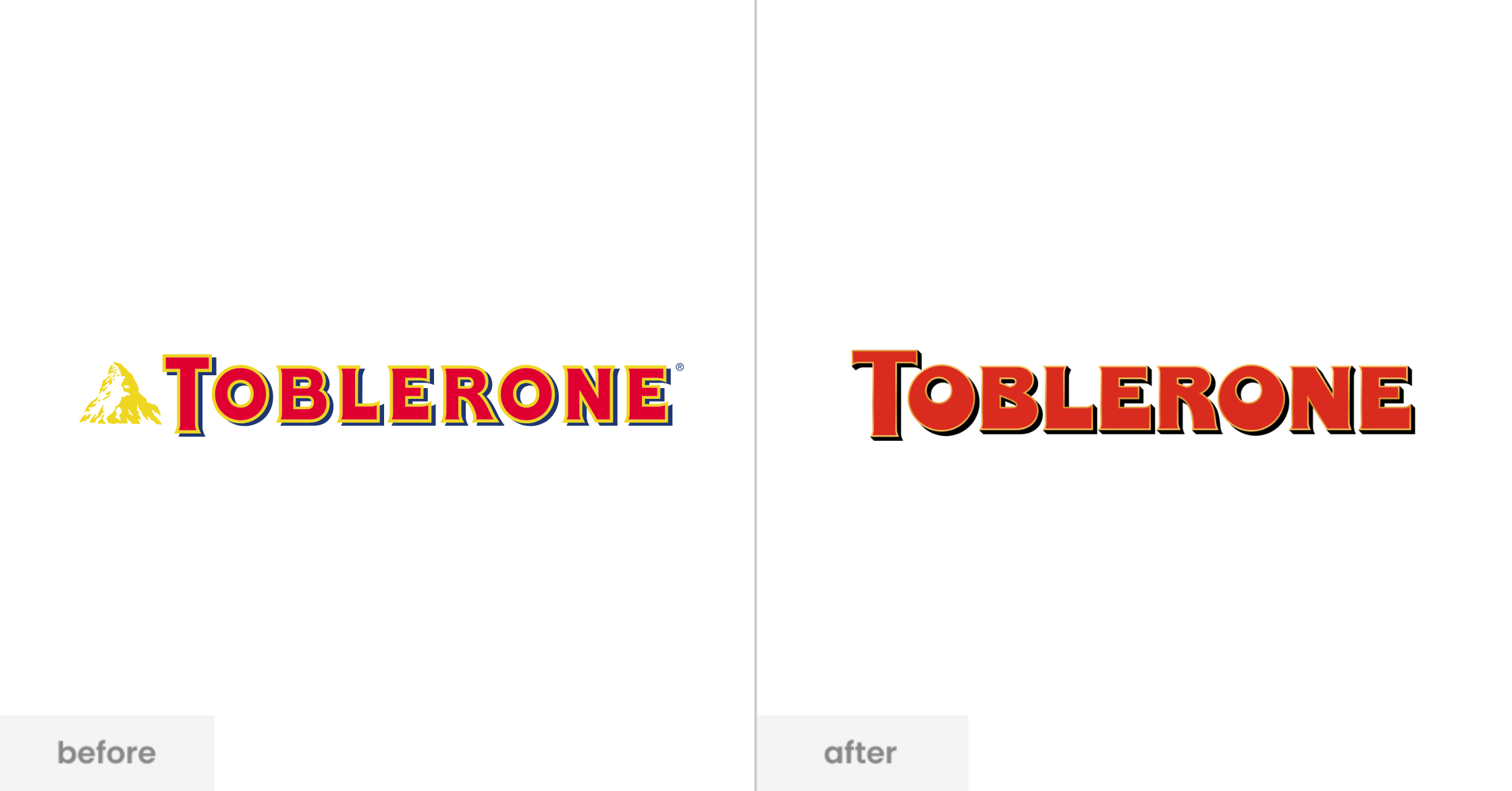 Toblerone's rebranding leans into its iconic triangle shape